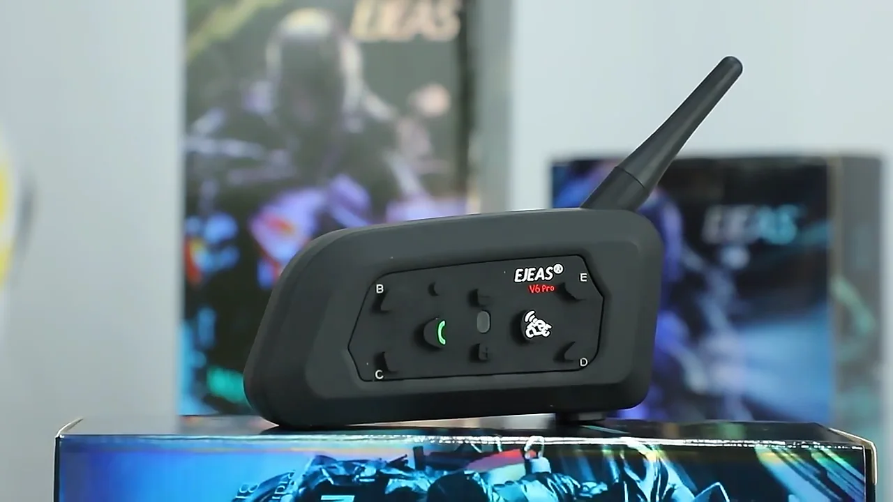 Ejeas V6 Pro Full Duplex Intercom Headset 800m Bluetooth Helmet ...