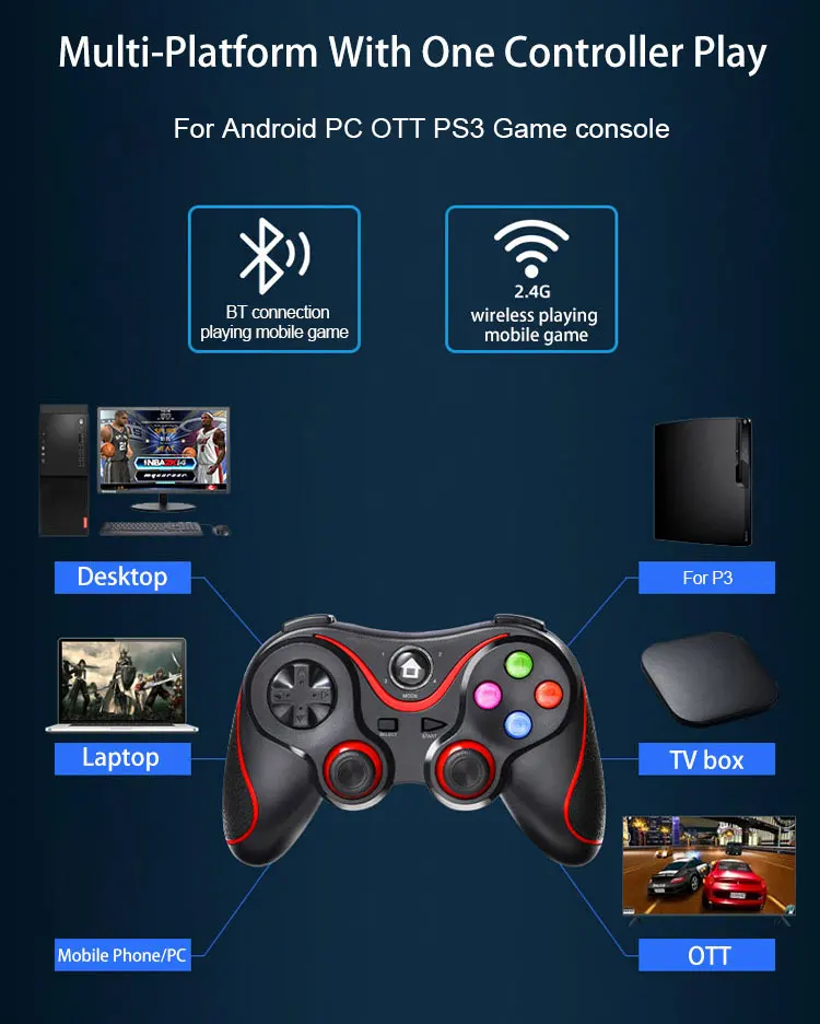 Bt Remote Wireless Joystick Mando Pc Tablet Gamepad Android Mobile Cell ... Bt Remote Wireless Joystick Mando Pc Tablet Gamepad Android Mobile Cell ...