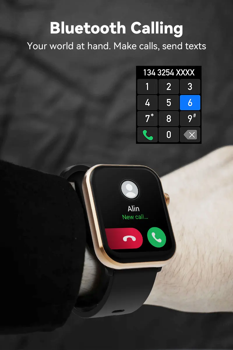 Maxtop Smart Watch Calling Function Smart Watch Bt Call Touch Color ...