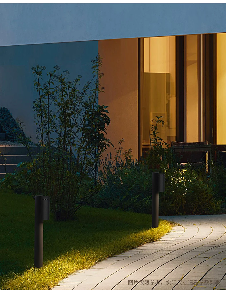 LED Rotatable Bollard Garden Light - Outdoor Path Illumination