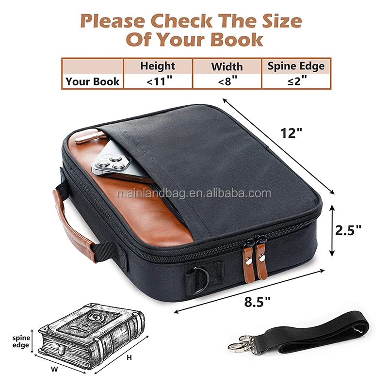 Large Bible Carrying Case Bible Carrier With Shoulder Strap Bible Bag ...