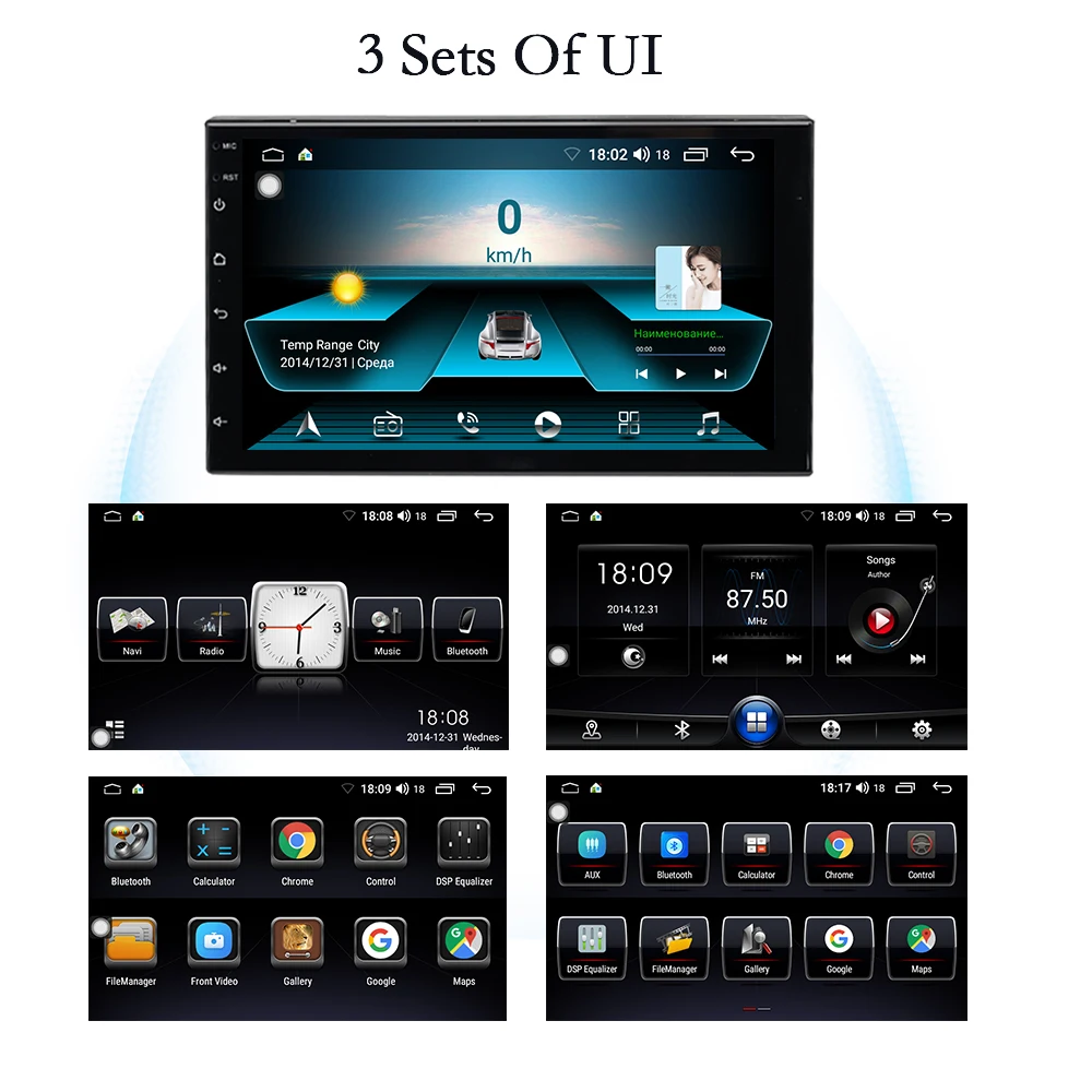 7inch Universal 2DIN Screen Infotainment System for Android