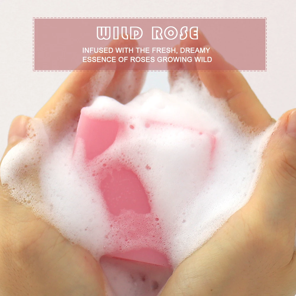 Private Label Handmade Pink Rose Soap - Natural & Gentle