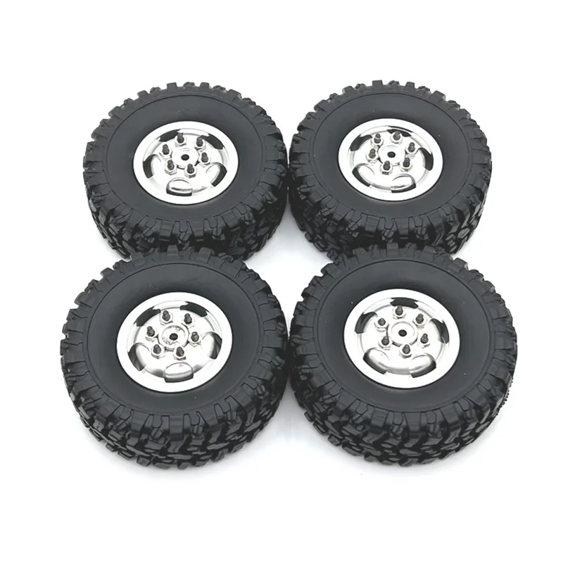 Metal Wheel Rims with Tyre for 1/12 MN MN82 LC79 MN78