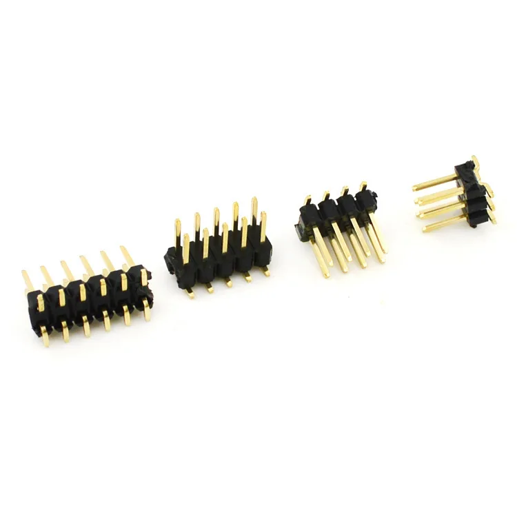 2.54mm pitch double-row female connector 2*2/3/4/5/6/7/8/10/15/2 0~40P Female Header Round ...