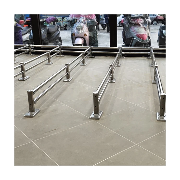 Stainless Steel Guardrail / Supermarket Shopping Cart Divider Fence ...