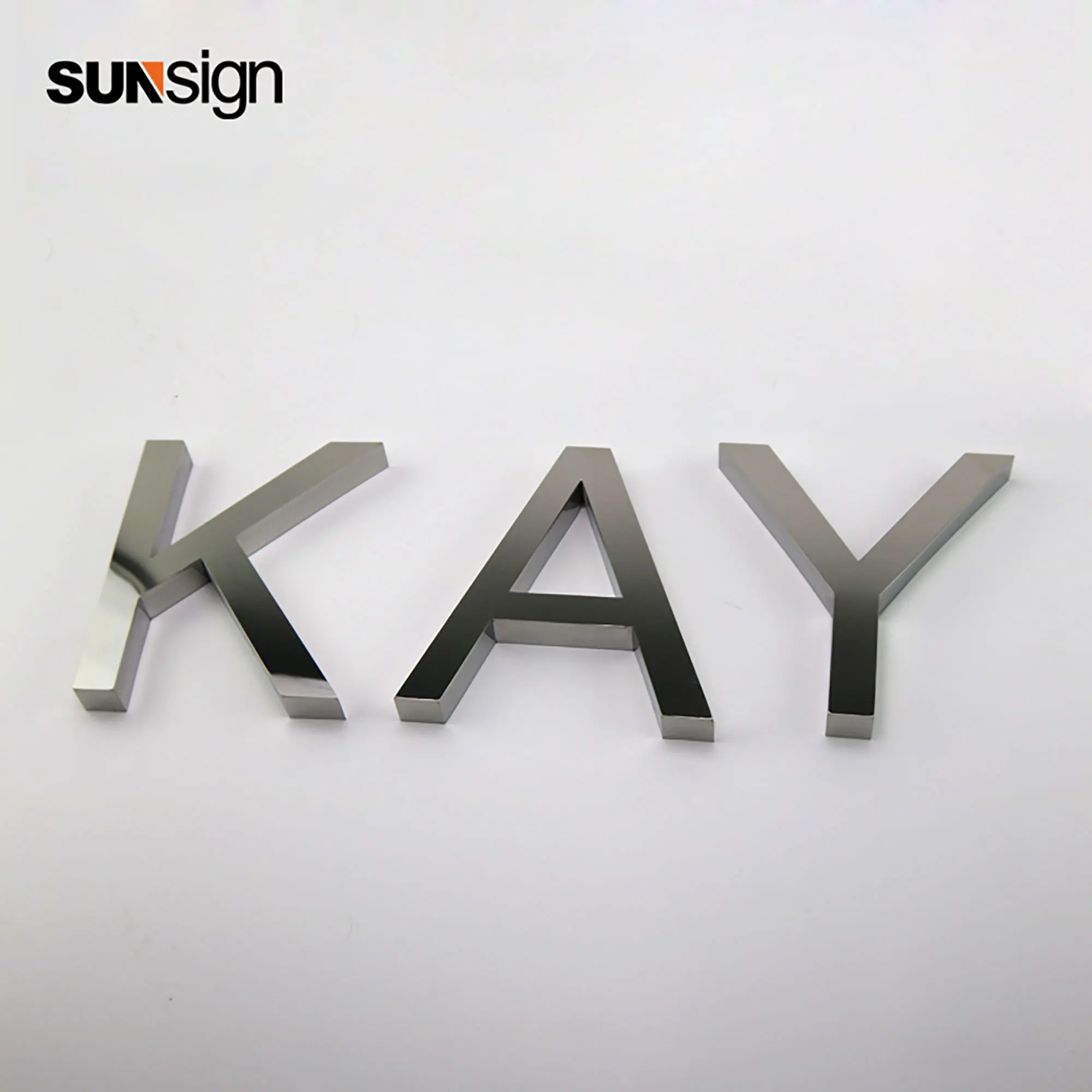 Flat Cut Stainless Steel Letters For Wall Decoration Indoor & Outdoor ...