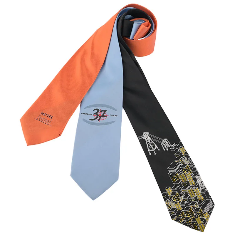 Custom Polyester Woven Company Logo Ties School Uniform Neckties - Buy ...