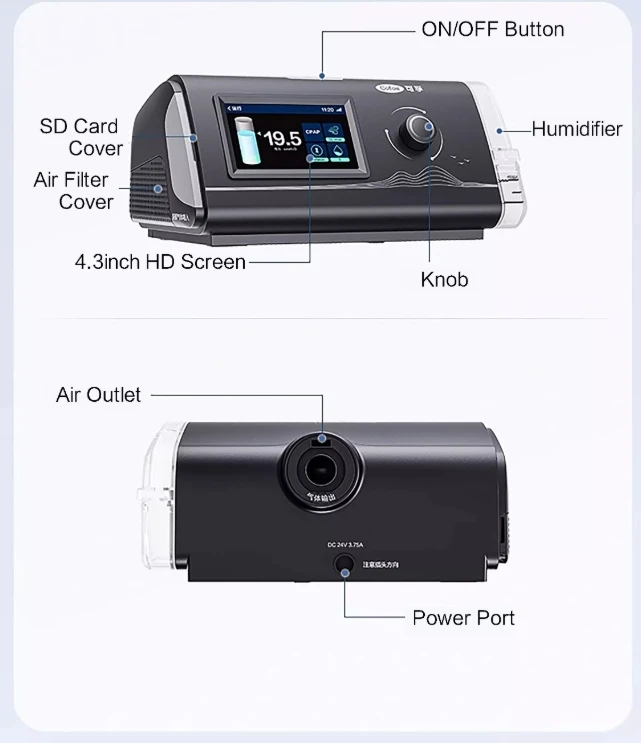Auto-adjusting Therapy Device Non-invasive Automatic Portable Cpap ...