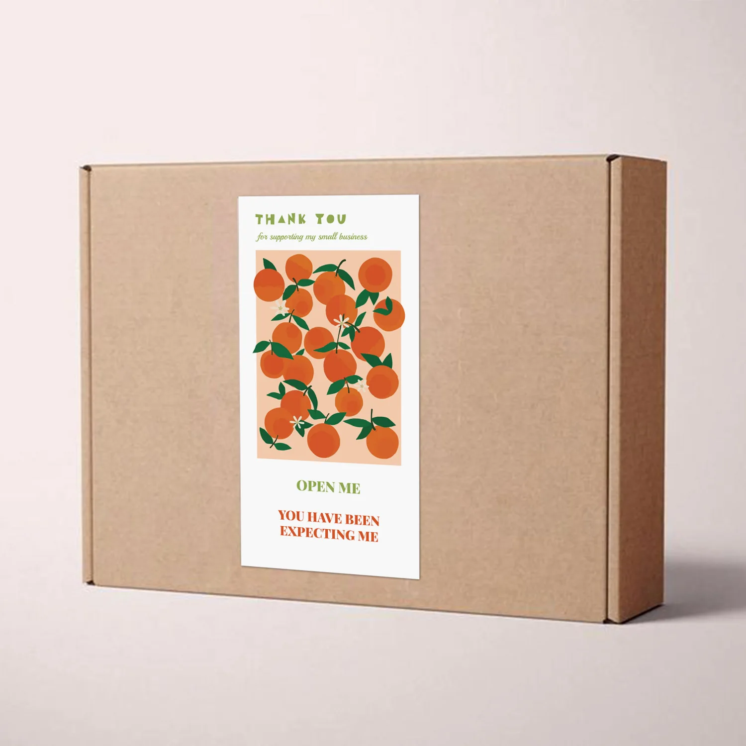 Pink Thank You Stickers Seal Labels 6*15cm Small Business Commodity ...