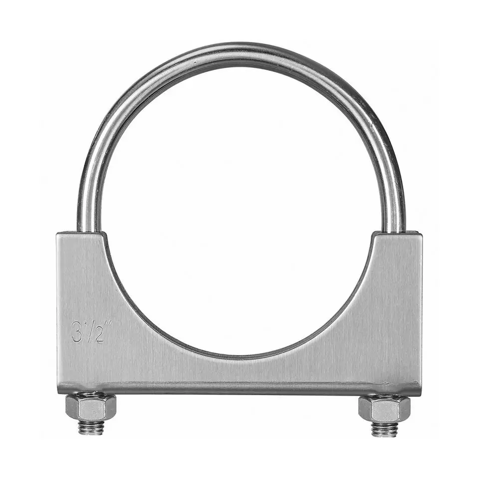304 Stainless Steel U-Bolt Muffler/Exhaust Clamp Band 3 4 5 inch ...
