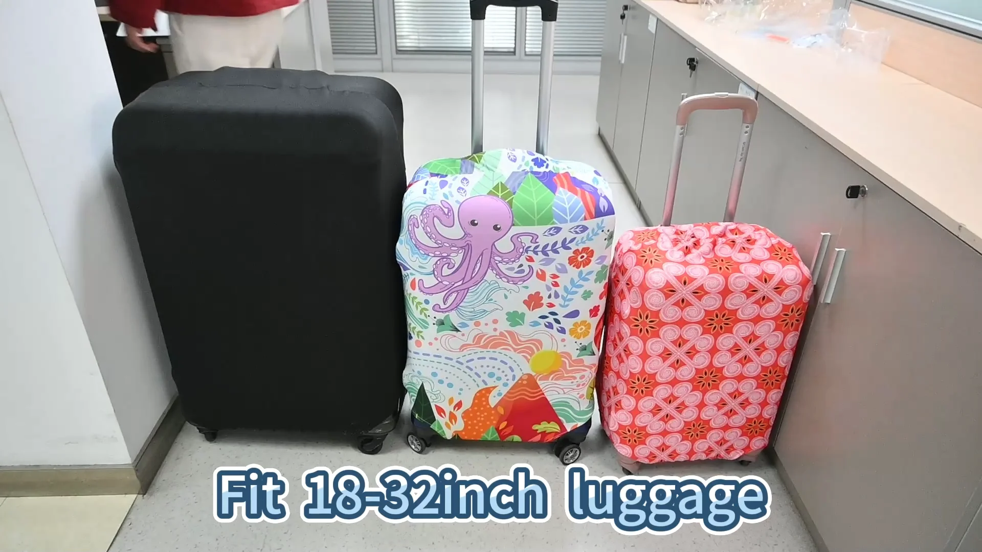 Customized Colors Logo Patterns Protect Luggage Scratches And It's Dust ...