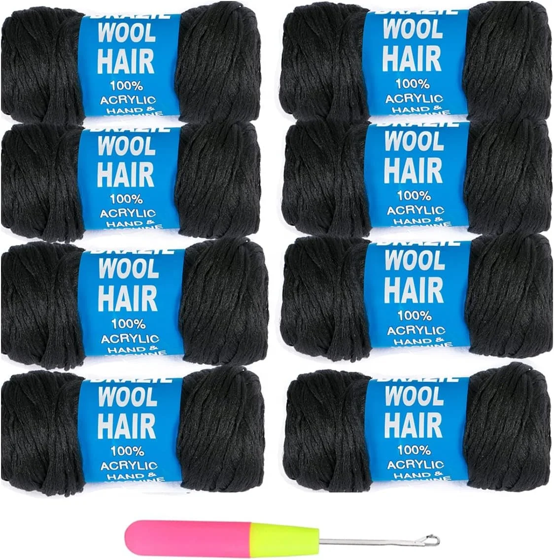 Alibaba.com: Brazilian Wool Hair for Braids, Jumbo Braid Crochet ...