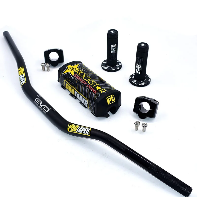 Handlebar Pro With Bar 1-1/8" Handle Bar Pads Grips Pit Pro Racing Dirt ...