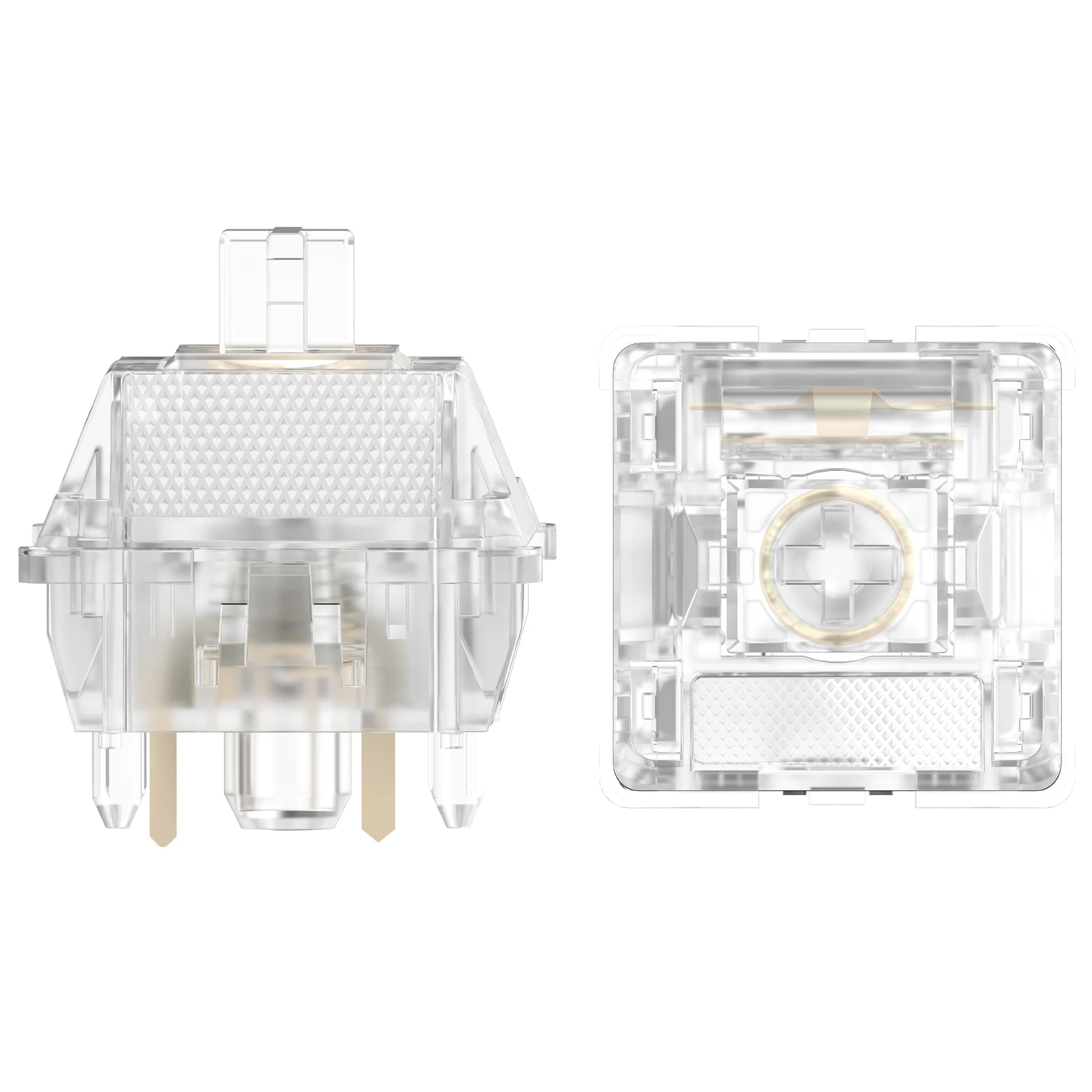 DUROCK Ice King Linear Switches - 62g Transparent Clear