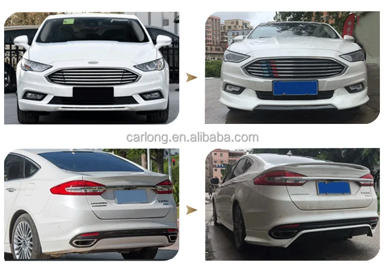Carlong Front Bumper Lip & Rear Lip Side Skirts for Ford Mondeo 2017-2018