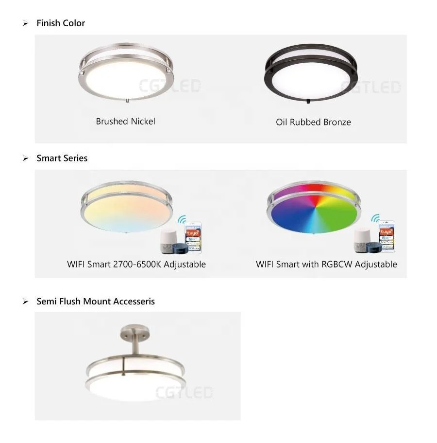 3000K 4000K 5000K Selectable LED Ceiling Lights for Modern Spaces
