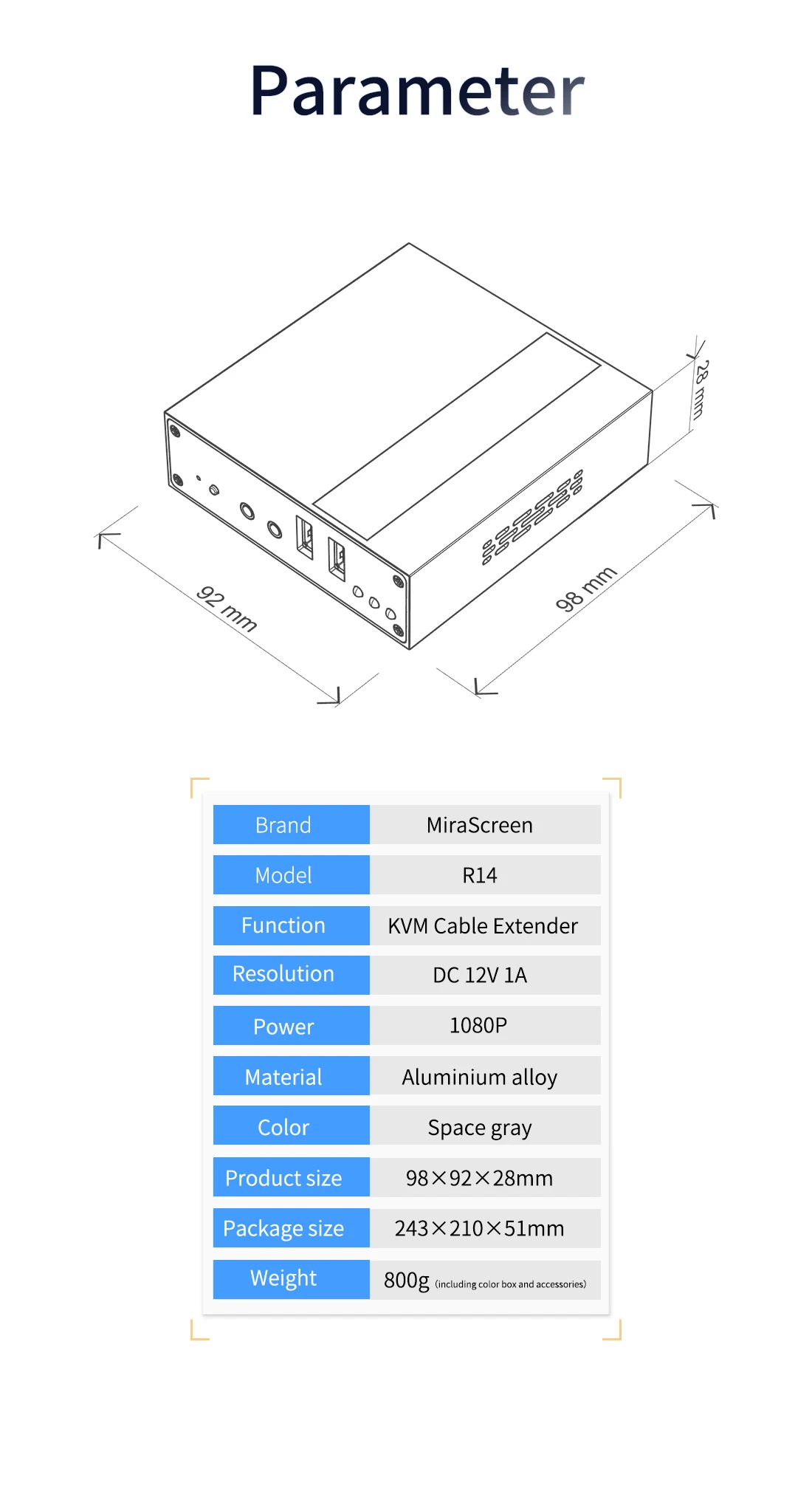 R14 250m Hd Mi-compataible Extender Video Transmitter And Receiver Kit ...