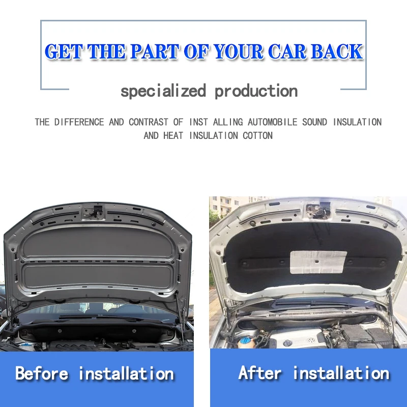 Oem 53341-60340 Car Front Engine Hood Heat Insulation Soundproof Cotton ...