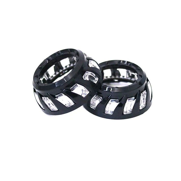 3 Inch Turbine Shroud with LED Halo Ring for Car Headlights