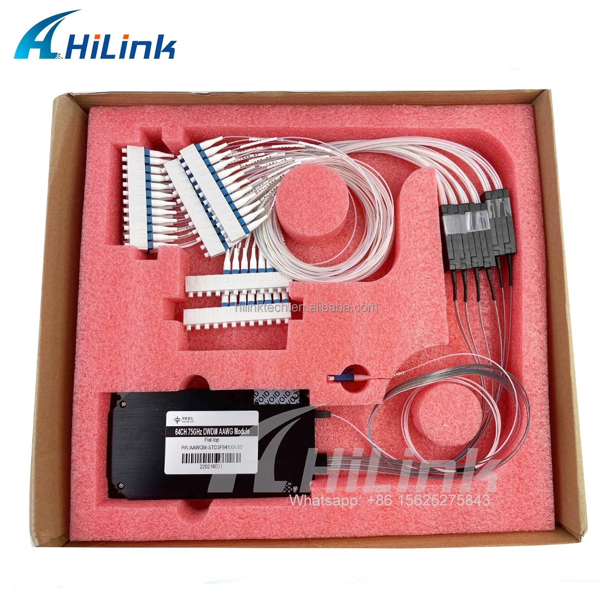 64 Channels DWDM Passive Optical Network Module 75ghz AAWG Mux for 400G DCO