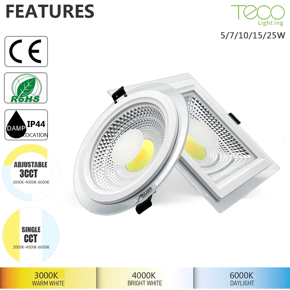 Europe Best Price 5w 7w 10w 15w 25w Ip44 Warm Cool White Room Office ...