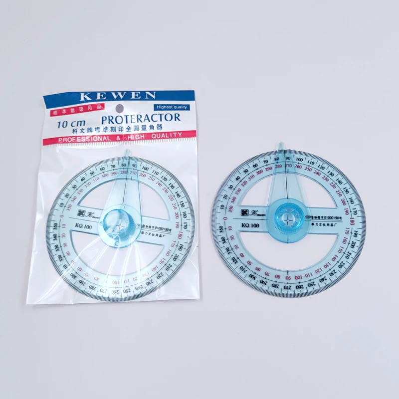 Plastic 360 Degree Protractor Ruler Pointer Angle Finder Swing Arm ...