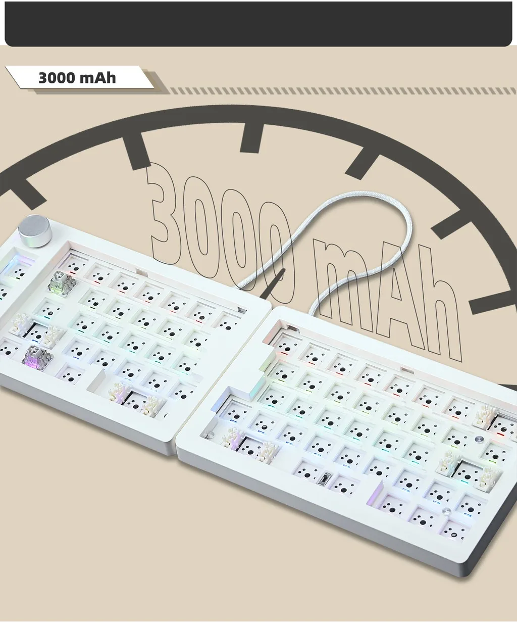 ZUOYA GMK70 Magnetic Split Mechanical Keyboard Kit - 65% Layout, Hot ...