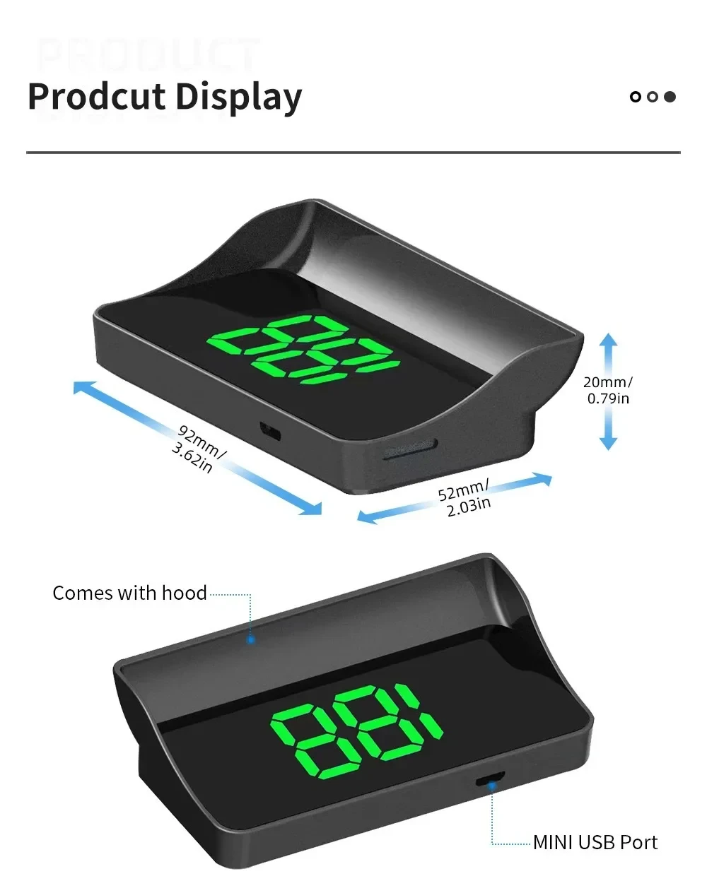 Universal Car HUD Digital GPS Speedometer & Odometer - Smart Gauge for ...