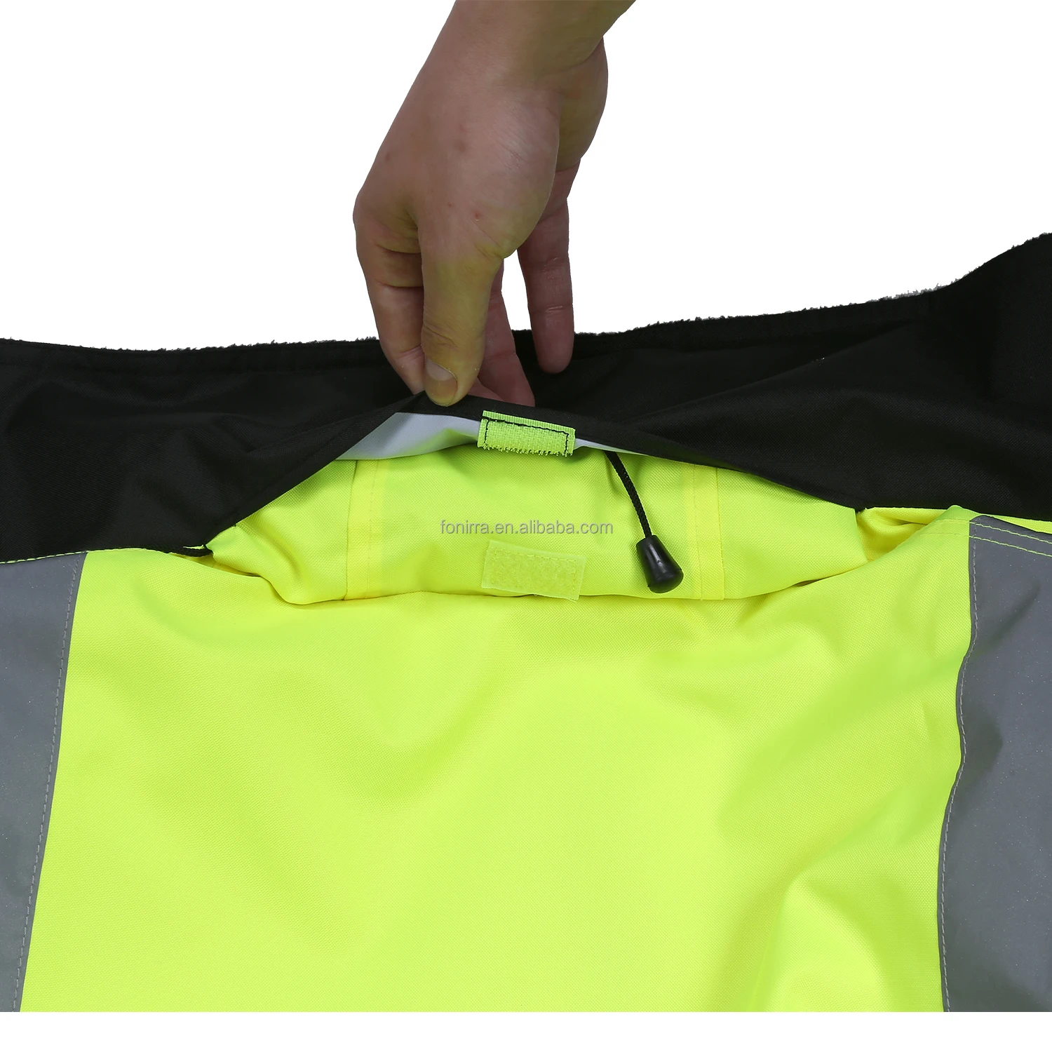 High Visibility Hiviz Bomber Jacket With Reflective Material Waterproof ...