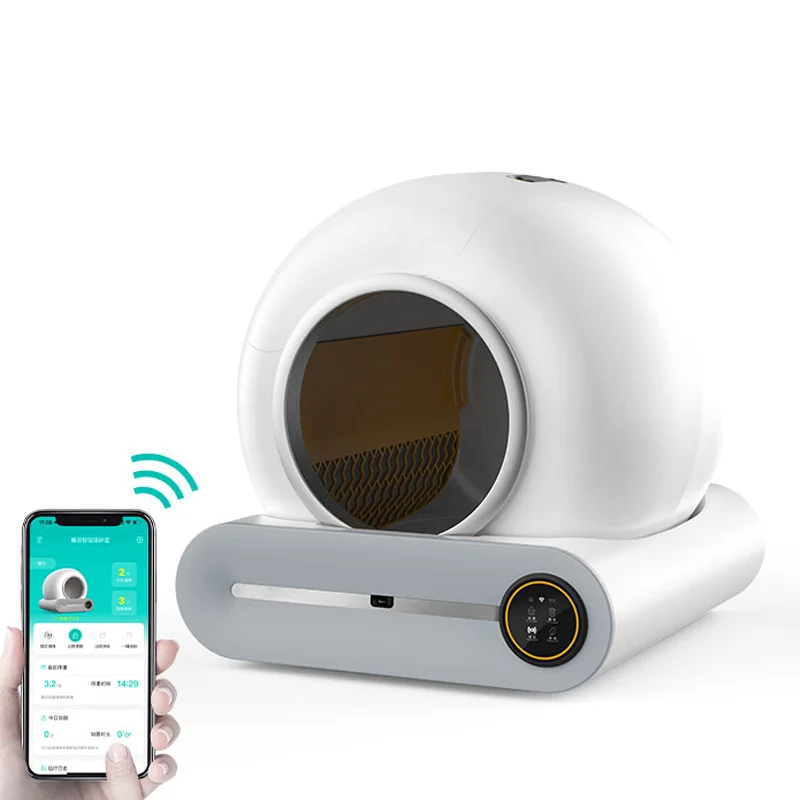 Large Space Comfortable Self Cleaning Automatic Cat Smart Litter Box ...