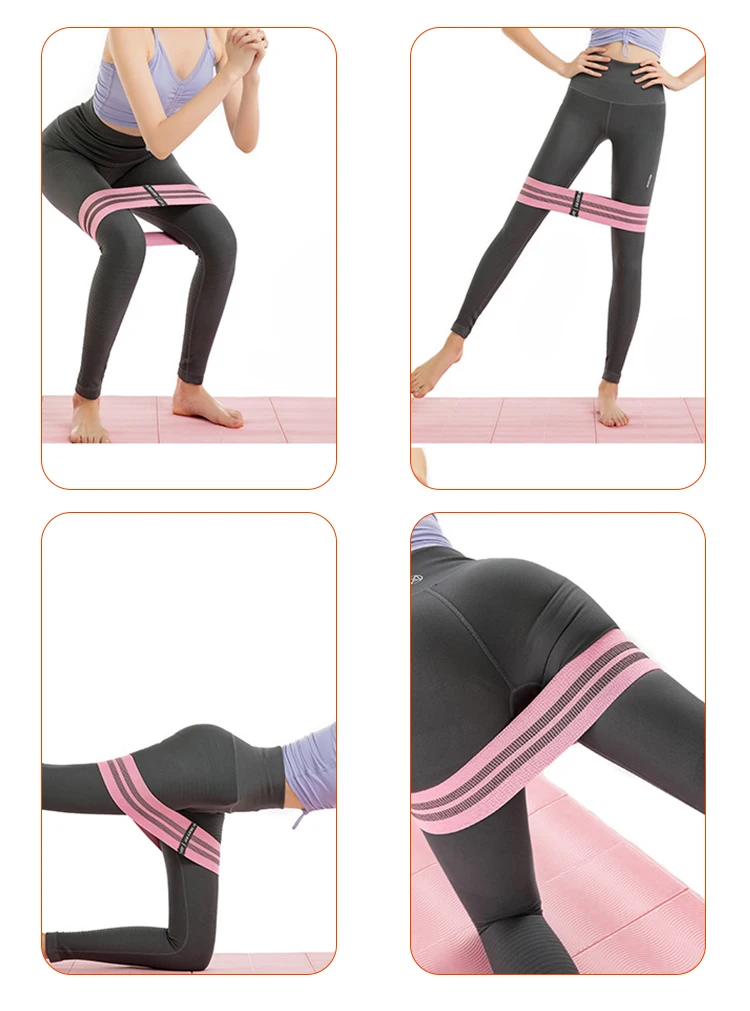 Fabric Cloth Sports Resistance Bandscustom Fitness Exercise Elastic Gym ...