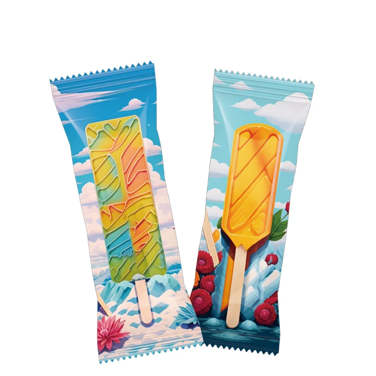 Custom Print Plastic Heat Seal Empaque De Helado Ice Lolly Cream Pop ...
