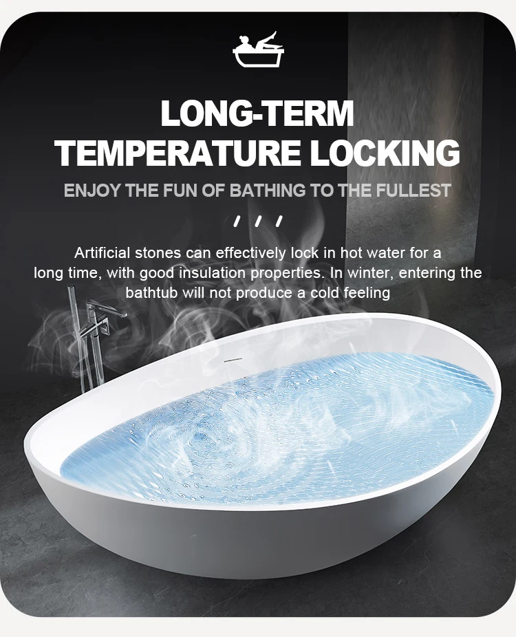 Modern Freestanding Wave Bathtub - Eco-Friendly & Stylish