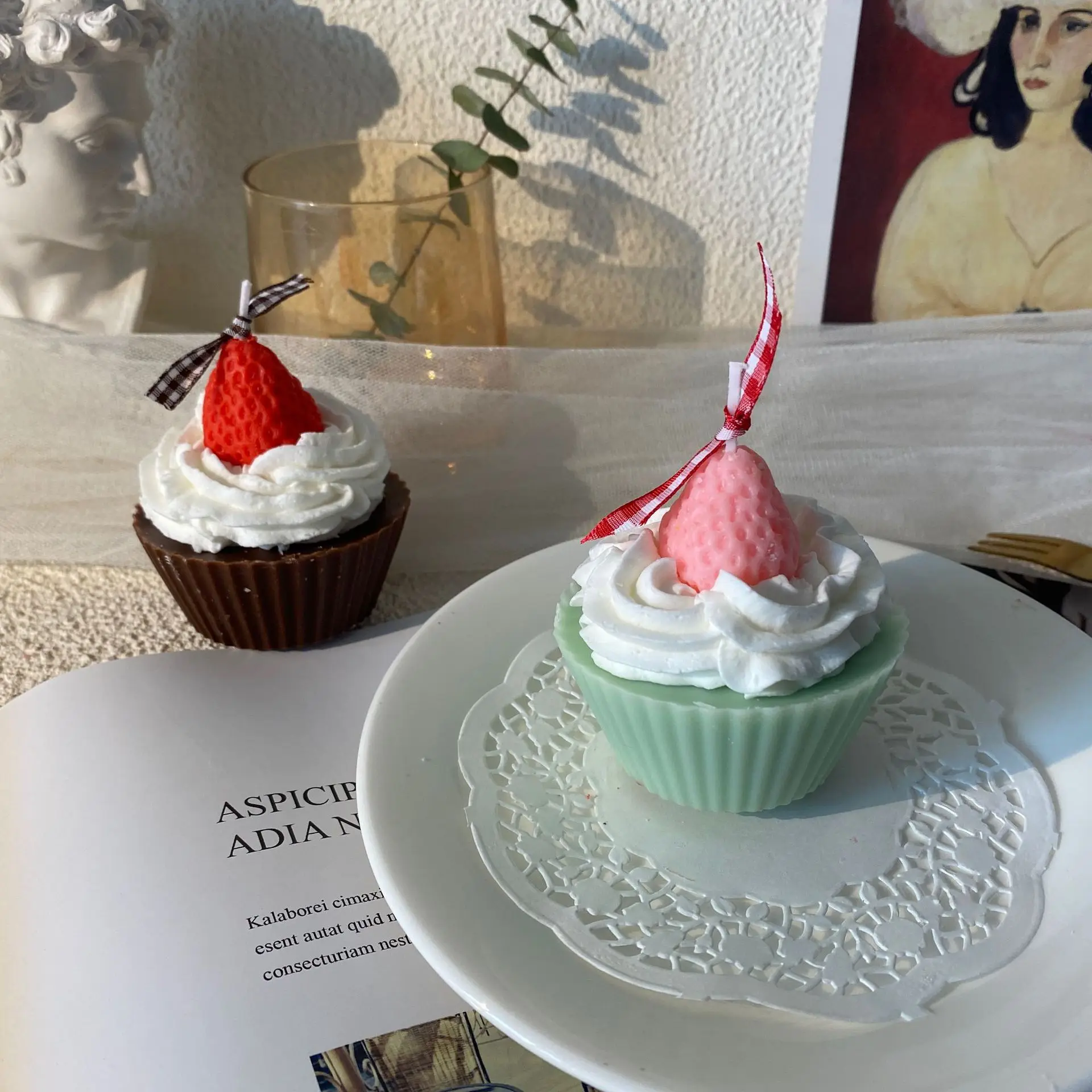 Luxury Unique Design Luxury Birthday Cake Shaped Scented Food Candles ...