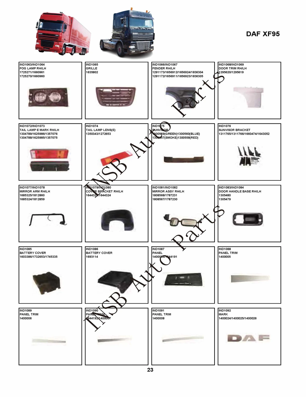 1669573 Door Ramp Mirror for DAF XF Series DAF XF95 XF105 Truck Spare ...