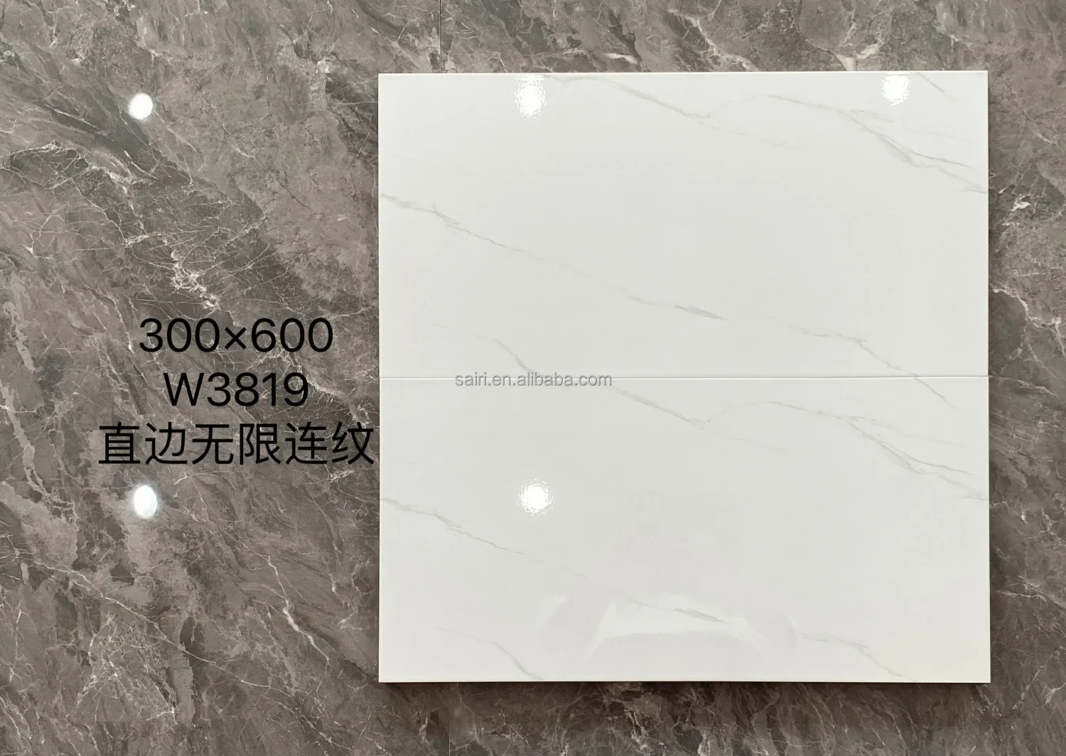 SAIRI Chinese Guangzhou Factory Wave Surface Glazed Ceramic Subway Wall ...