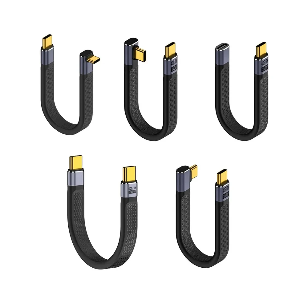 8K 40Gbps USB4 Type-C to Type-C Audio Video Short Data Cable PD 240W ...