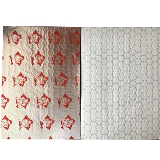 Insulated Foil Backed Honeycomb Burger Wrap Sheet - 8011