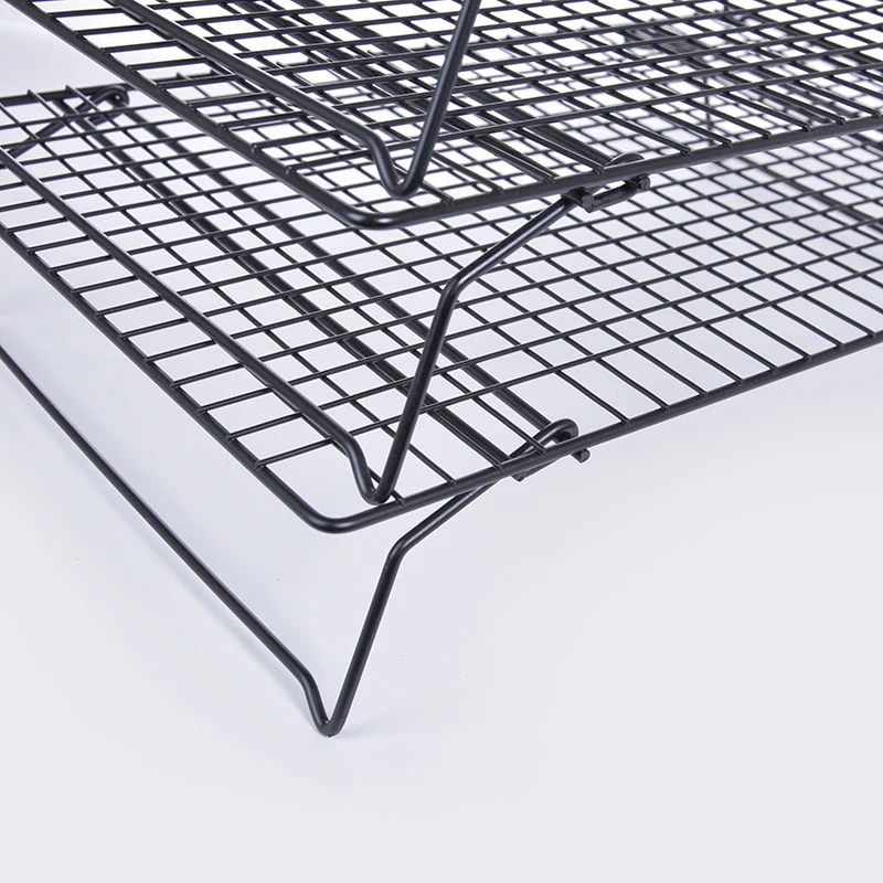 3 Tier Non-stick Cooling Rack - Space Saving Collapsible Cake Cooling ...