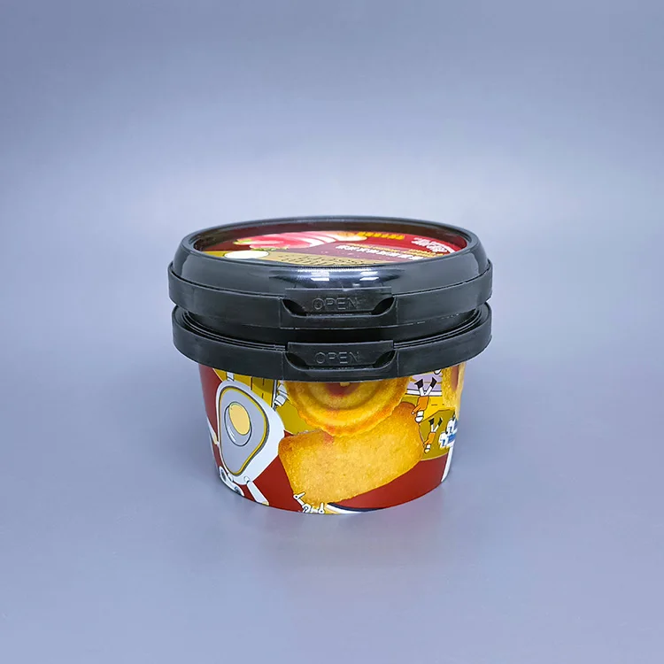 Custom Iml Plastic 250 Ml 8 Oz Round Recycled Pp Butter Tub With Anti ...