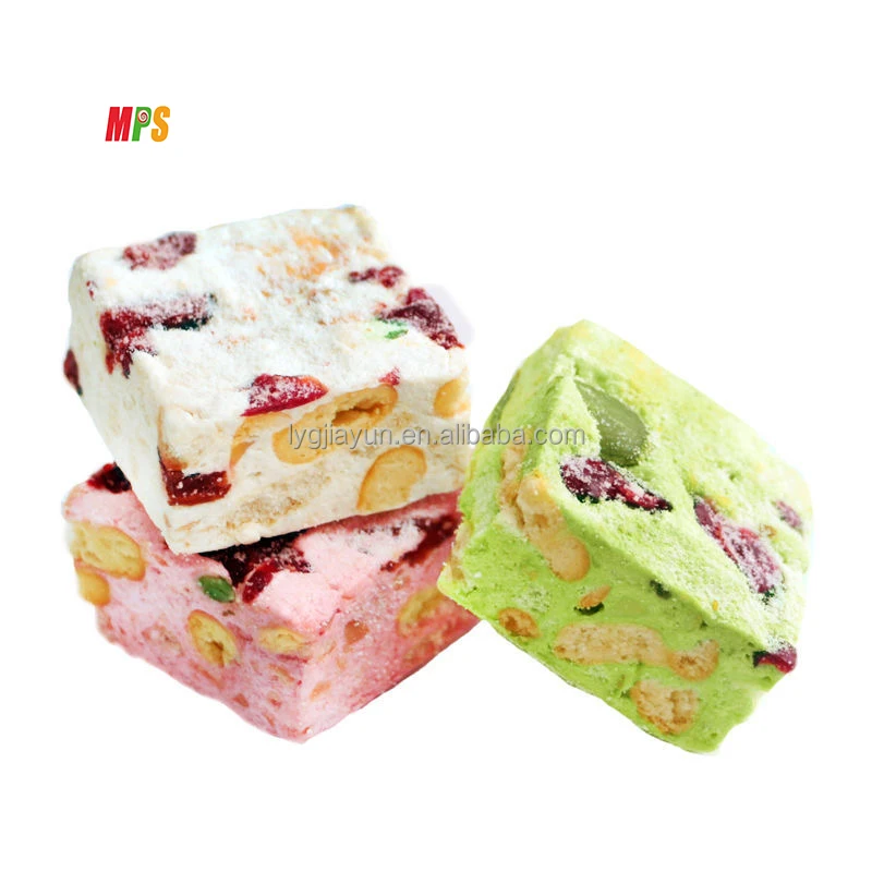 Halal Sweet Nougat Candy - Custom Semi-Soft Confectionery in Varied ...