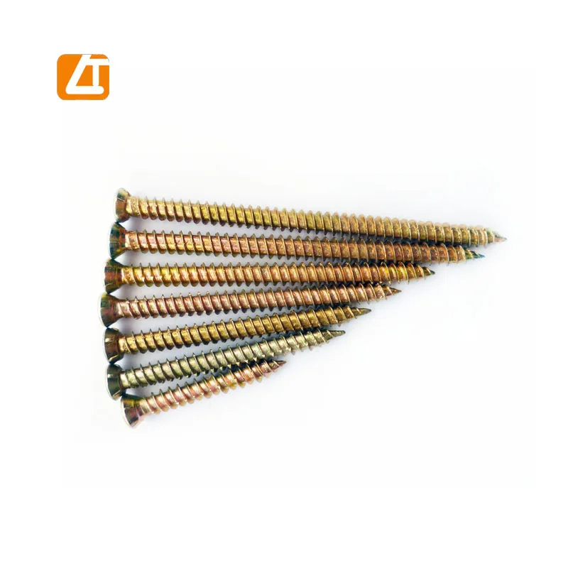 White Zinc And Yellow Zinc Countersunk Head Concrete Screws Windows ...