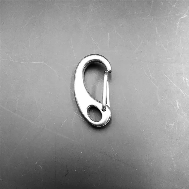 304/316 Stainless Steel Egg Shape Spring Snap Hook Quick Link Carabiner ...