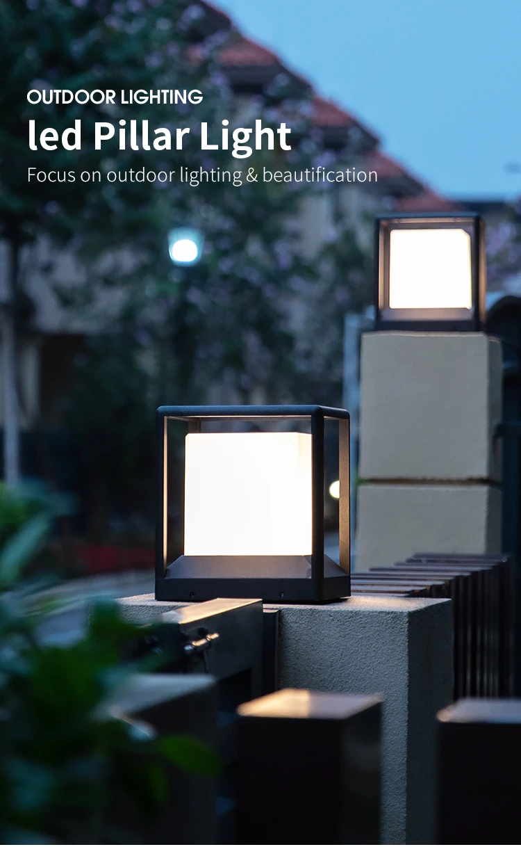 Outdoor Main Gate Post Lights - Durable 5 Watt LED Pillars