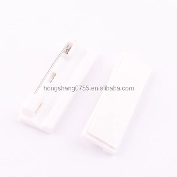 40mm Plastic Badge Safety Pin with Adhesive for Lapel,brooch Base ...