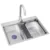 Ss Silver Color 304 Stainless Steel Nano Kitchen Home Farmhouse Basin ...