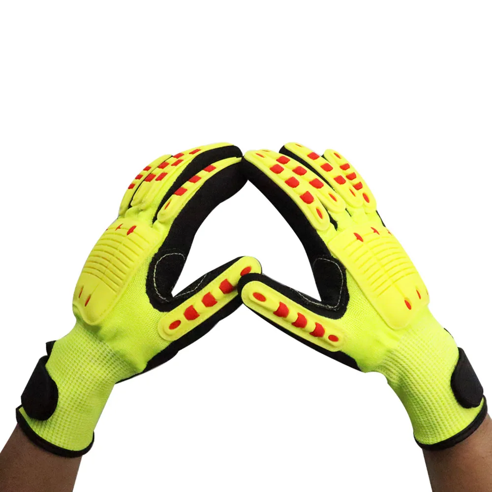 Sonice Nitrile Oilfield Tpr Knuckle Safety Working Cut Resistant Hppe ...