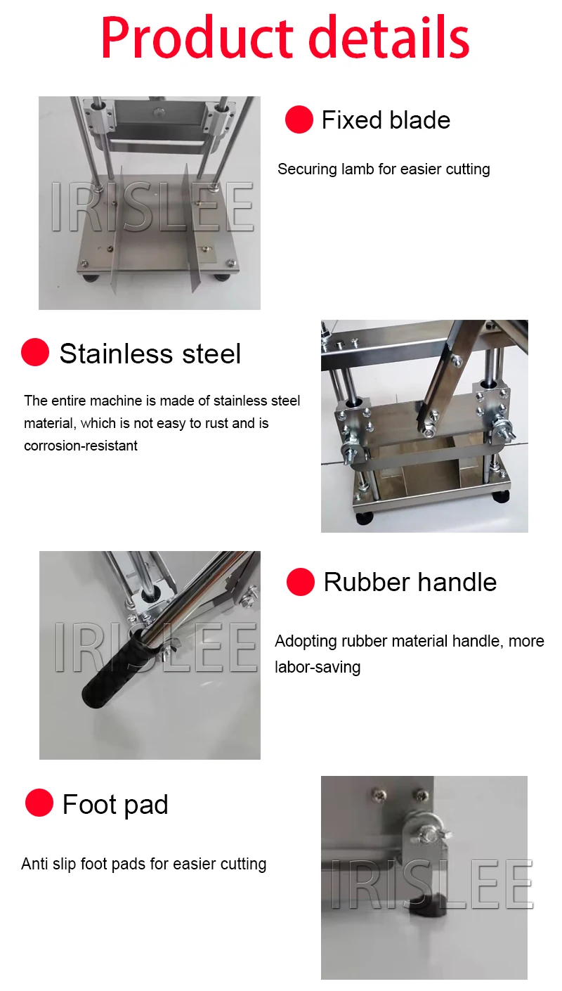 Beef Herb Mutton Rolls Cutter Cutting Machines Manual Lamb Slicer ...