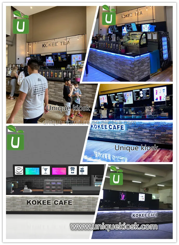 White Nice Bubble Tea Store Design - Modern & Customizable